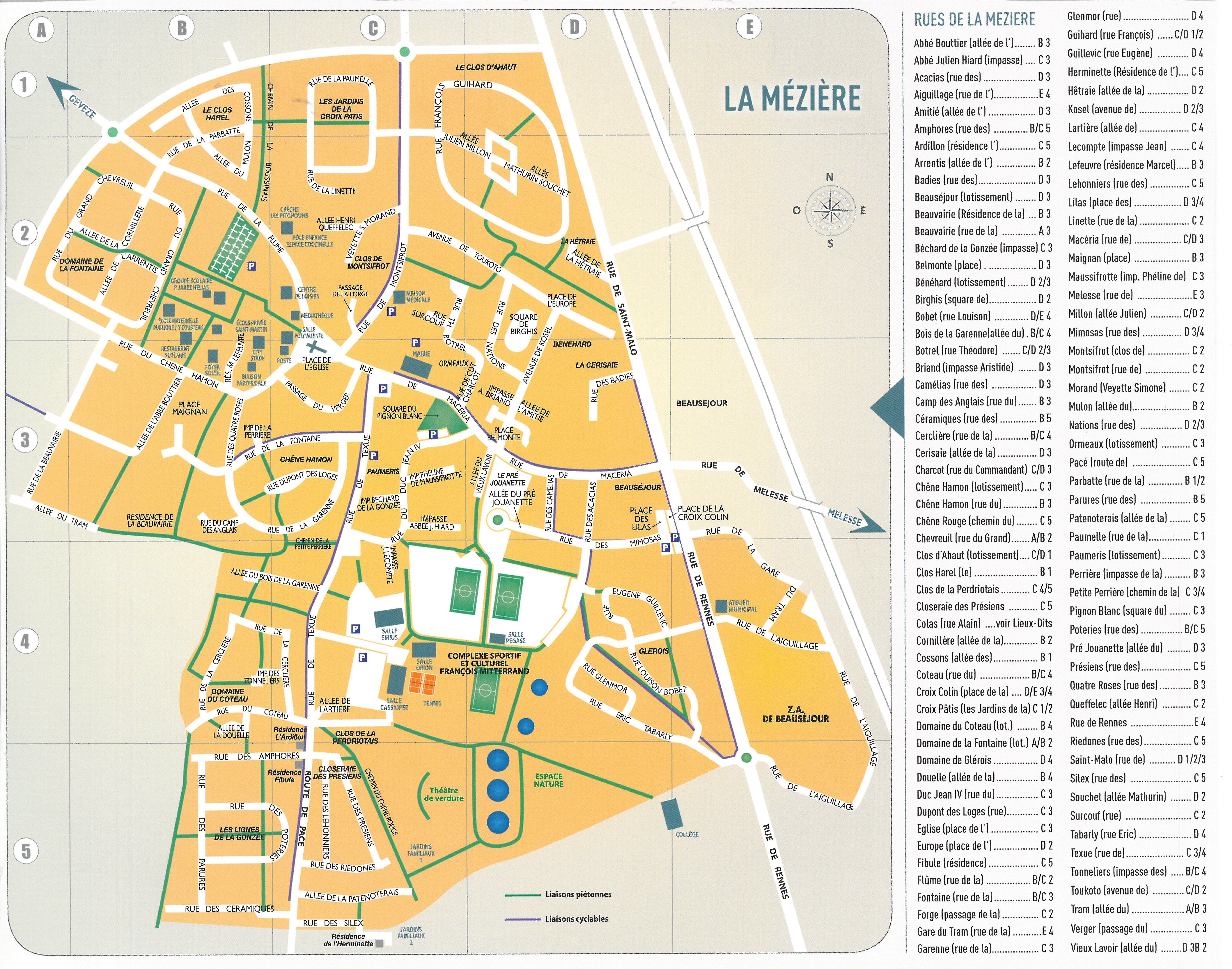Plan de la ville – La Mézière